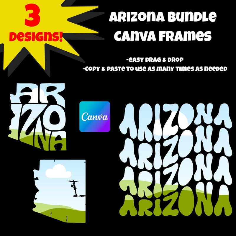 Shape of Arizona - Etsy