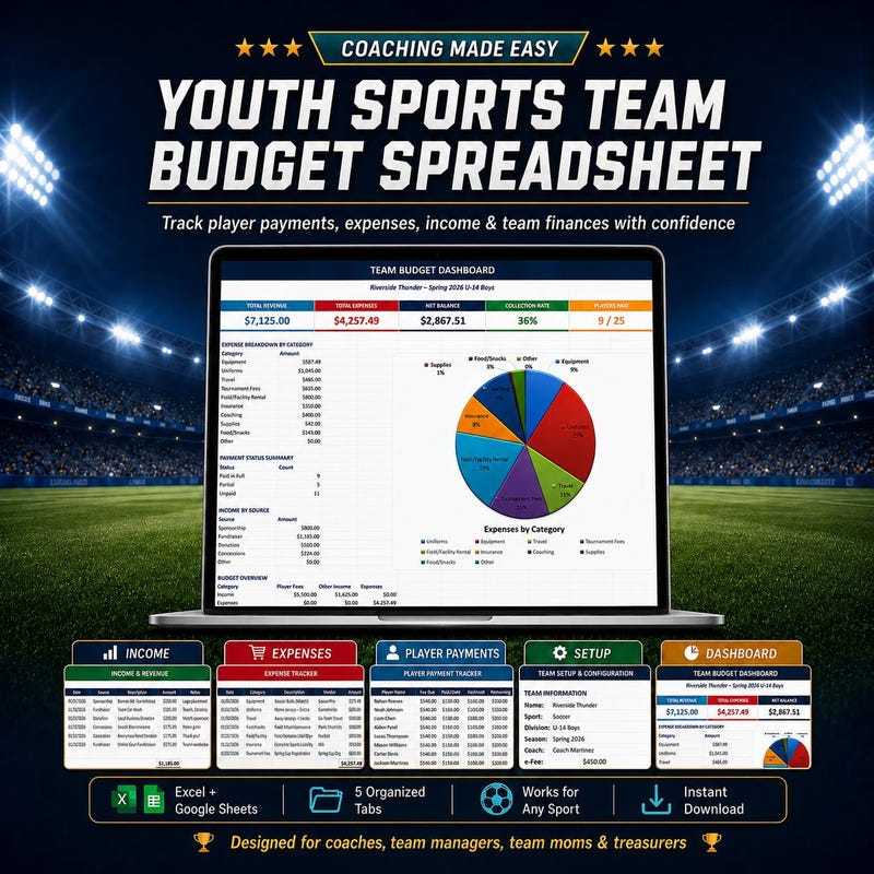 Sports Manager Planner - Etsy