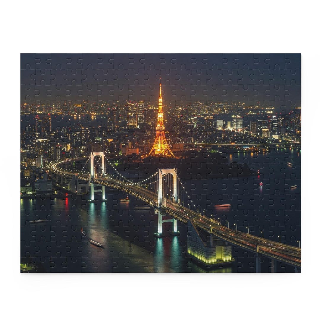 Tokyo Night Sky Puzzle | 120, 252, 500-piece Cityscape Jigsaw | Perfect ...