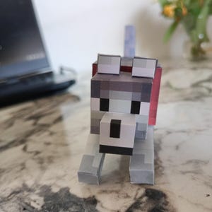 Poseable Ashen Wolf Papercraft – With Tutorial Video– Minecraft Digital ...