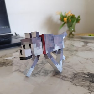 Poseable Ashen Wolf Papercraft – With Tutorial Video– Minecraft Digital ...