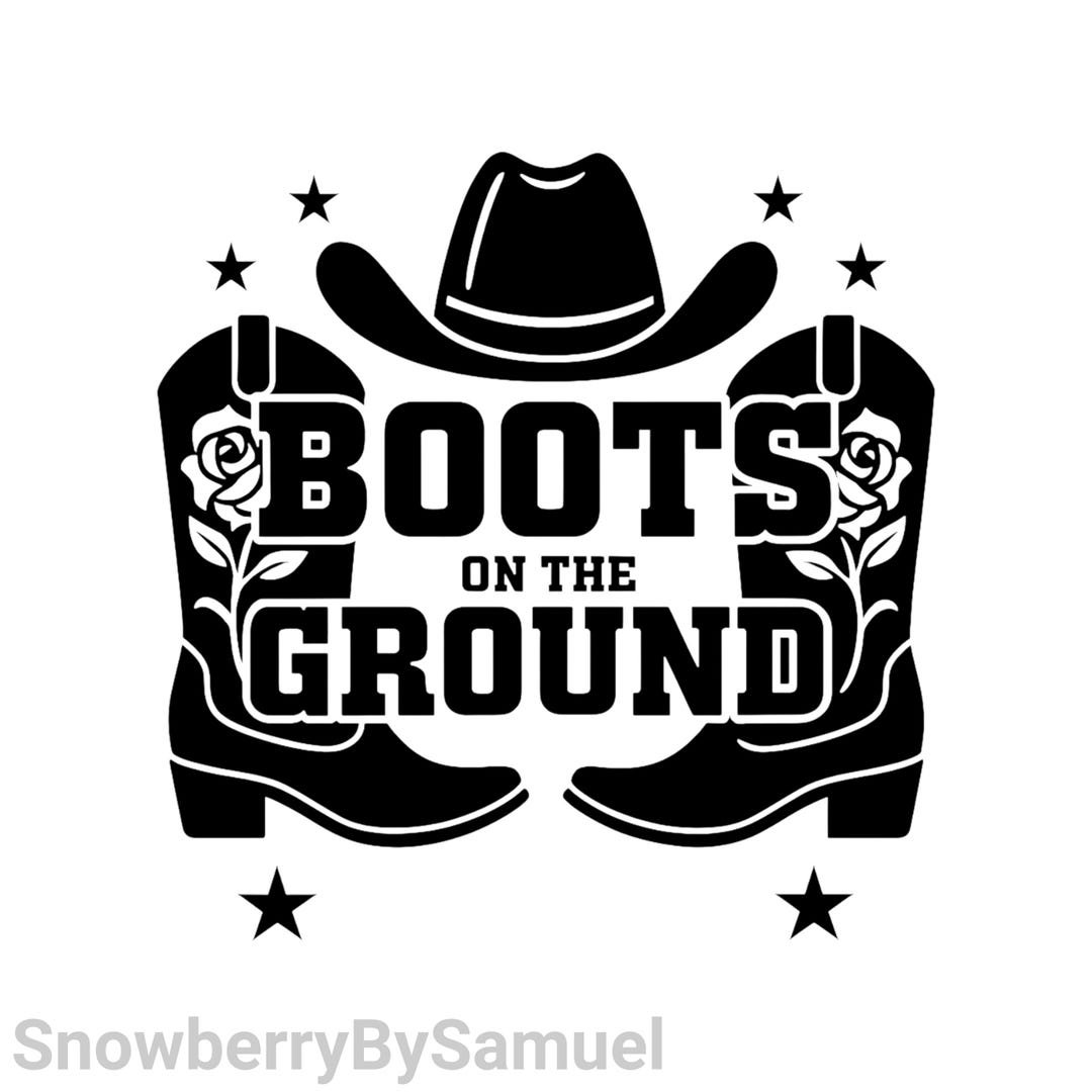 Boots on the Ground PNG, Cowgirl Boots Line Dance Clipart, Western ...