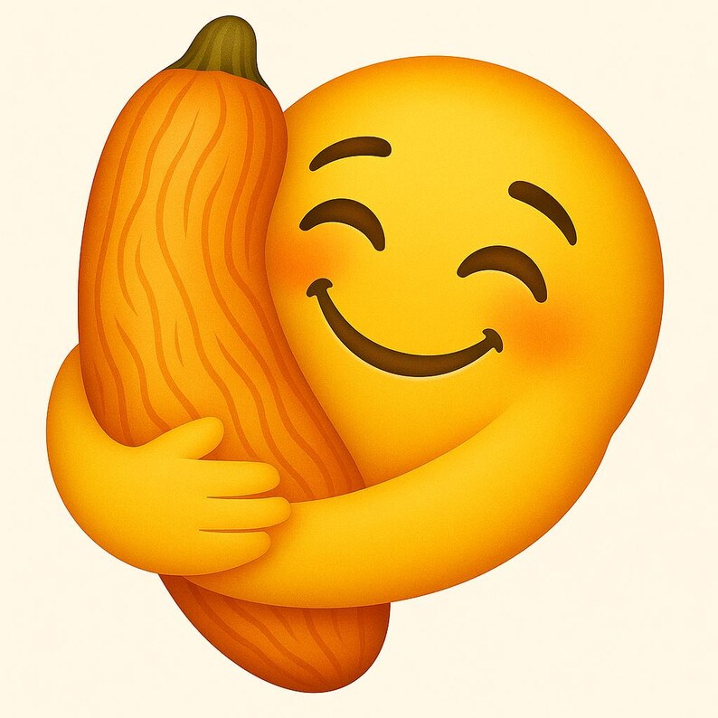Hugging Emoji Sticker: Funny Corn Cob PNG (digital) - Etsy UK