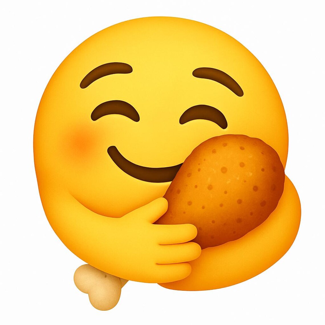 BBQ Emoji Hugging Meat: Funny Foodie PNG (digital Download) - Etsy