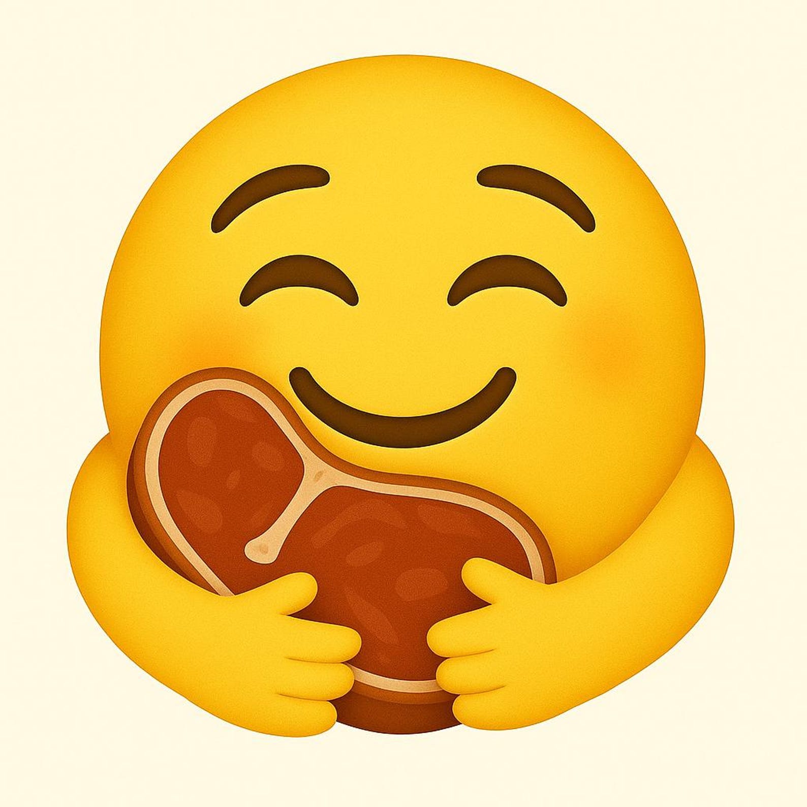 BBQ Emoji Hugging Meat: Funny Foodie PNG (digital Download) - Etsy