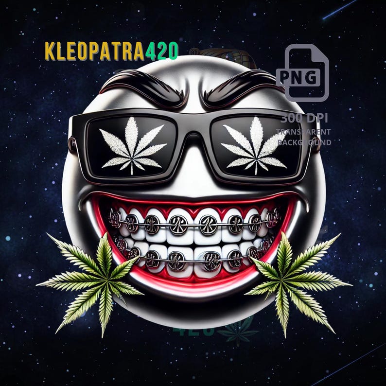 Gangsta Smiley Face Stoner Png 420, Smiley Face Clipart PNG, Smoking Weed Png Smile Clipart ...