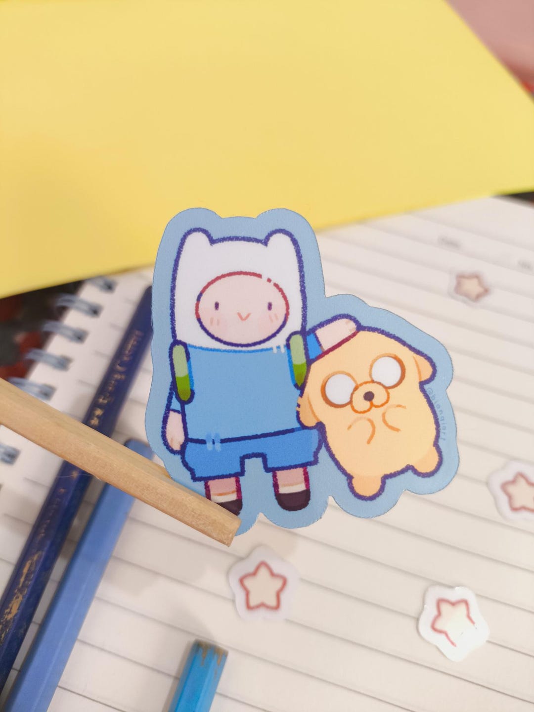 Finn and Jake Adventure Time Vinyl Sticker - Etsy