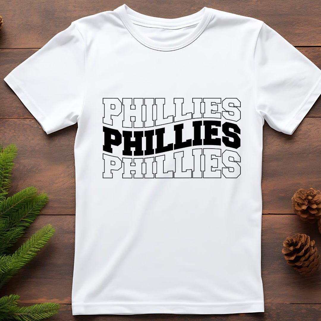 Phillies Wavy Svg PNG, Bundle Svg Png, Phillies Mascot Svg Png, School ...