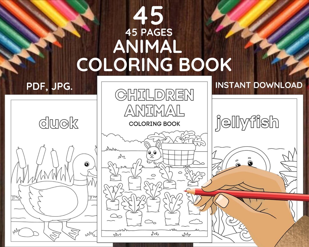 Animal Habitats Coloring Book, Animal Home Colouring Activities, Kids ...