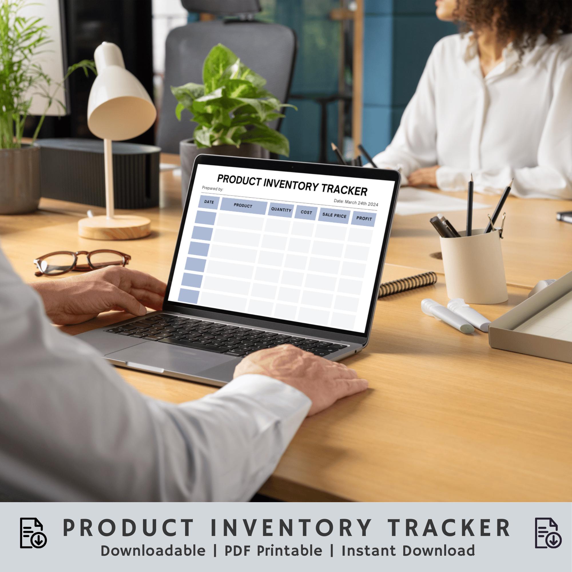 Printable Product Inventory Tracker, Inventory Log, Product Inventory ...