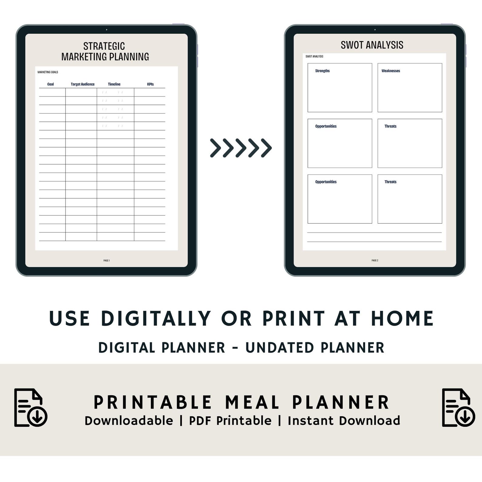 Meal Planner, Grocery List, Weekly Meal Planner, Shopping List, Meal ...
