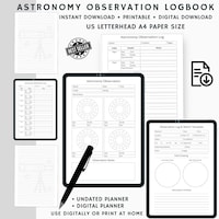 Astronomy Logbook for Kids ~fun Printable Journal ~digital Download ...