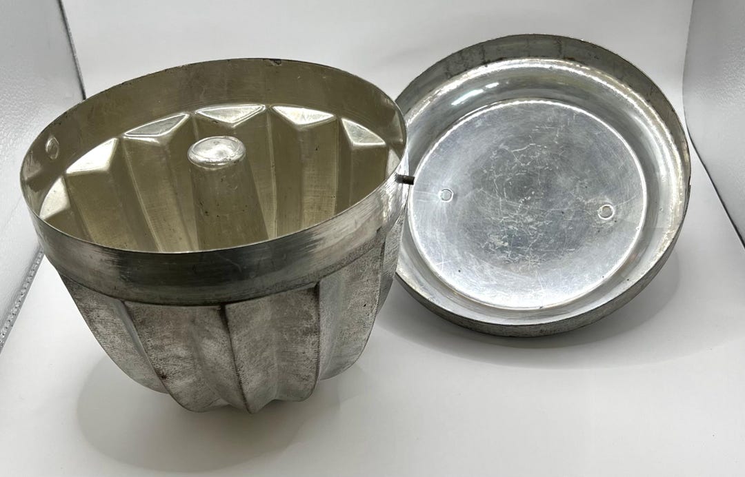 Antique Steam Pudding Mold With Unique Marks of a Caduceus Symbol, X ...