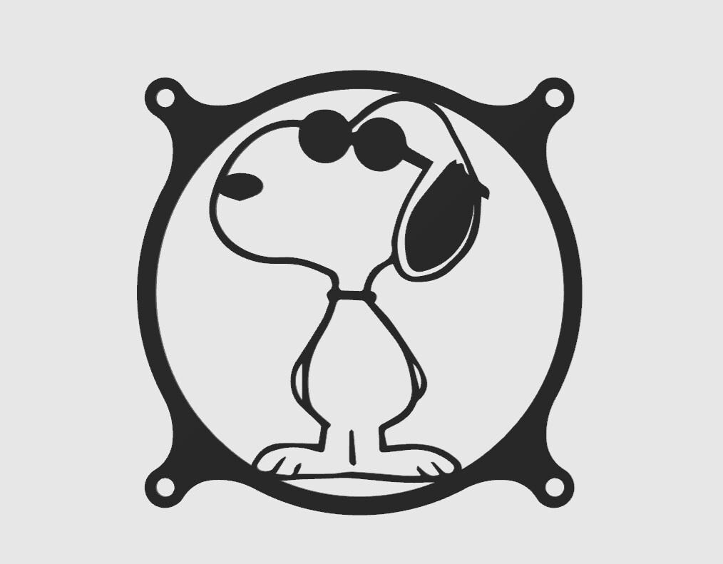 Snoopy 120mm 3D Printed Fan Cover - Etsy