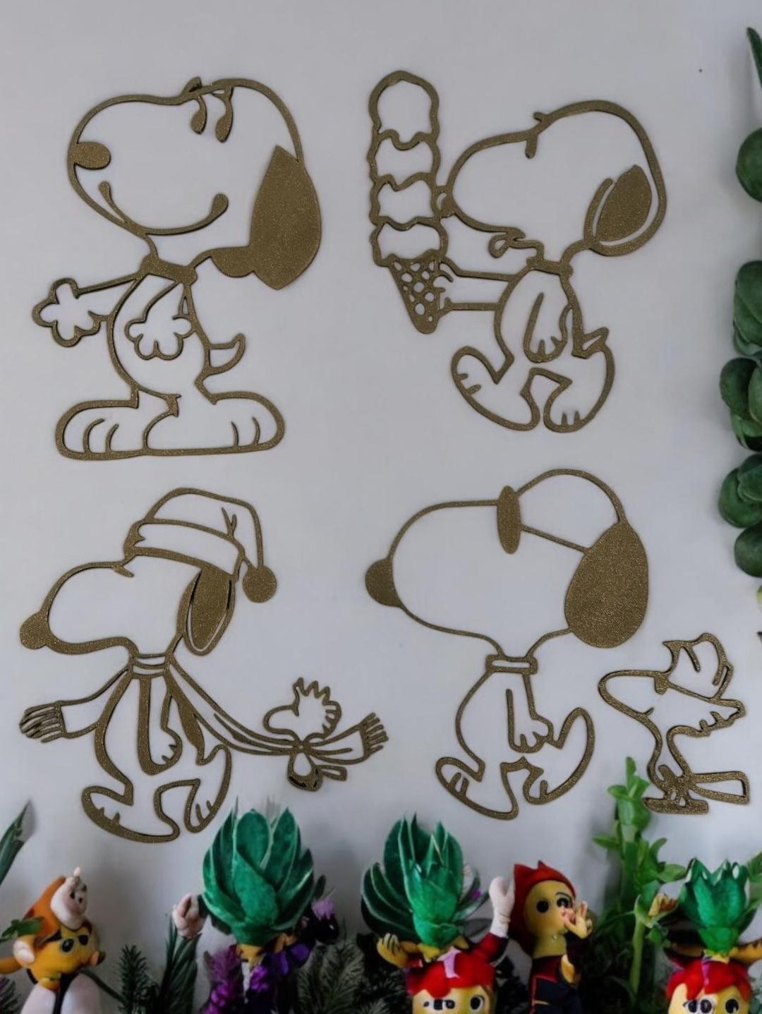 Snoopy Set Wall Art 2d - Etsy