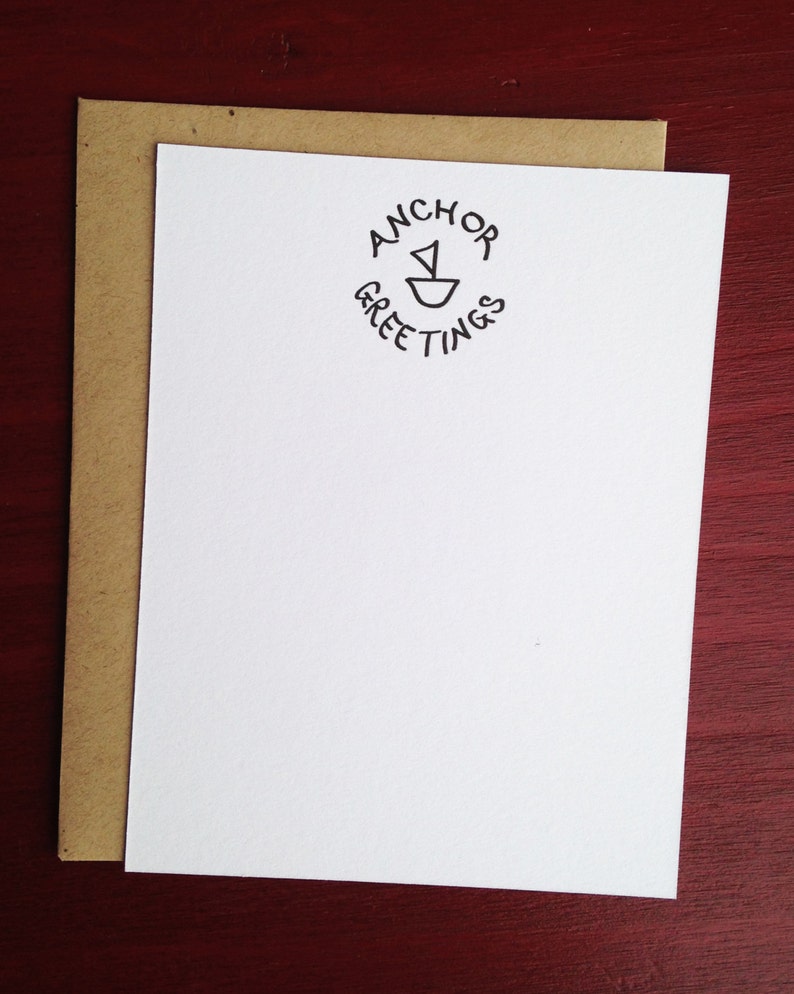 Letterpress - Anchor - Alpha & Omega - Early Christian Symbol - Etsy