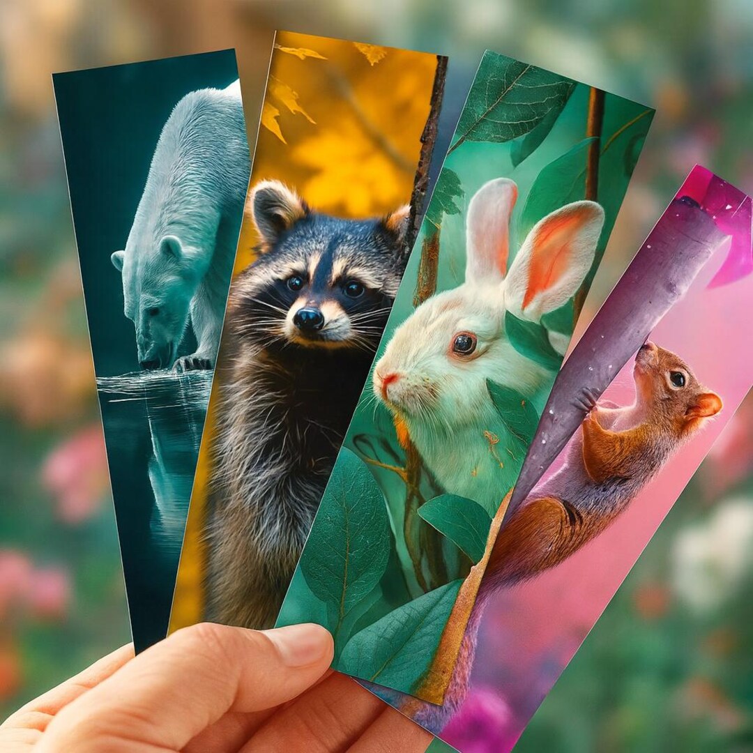 Personalized Animal Bookmark Set - Personalized Nature and Reading Gift ...