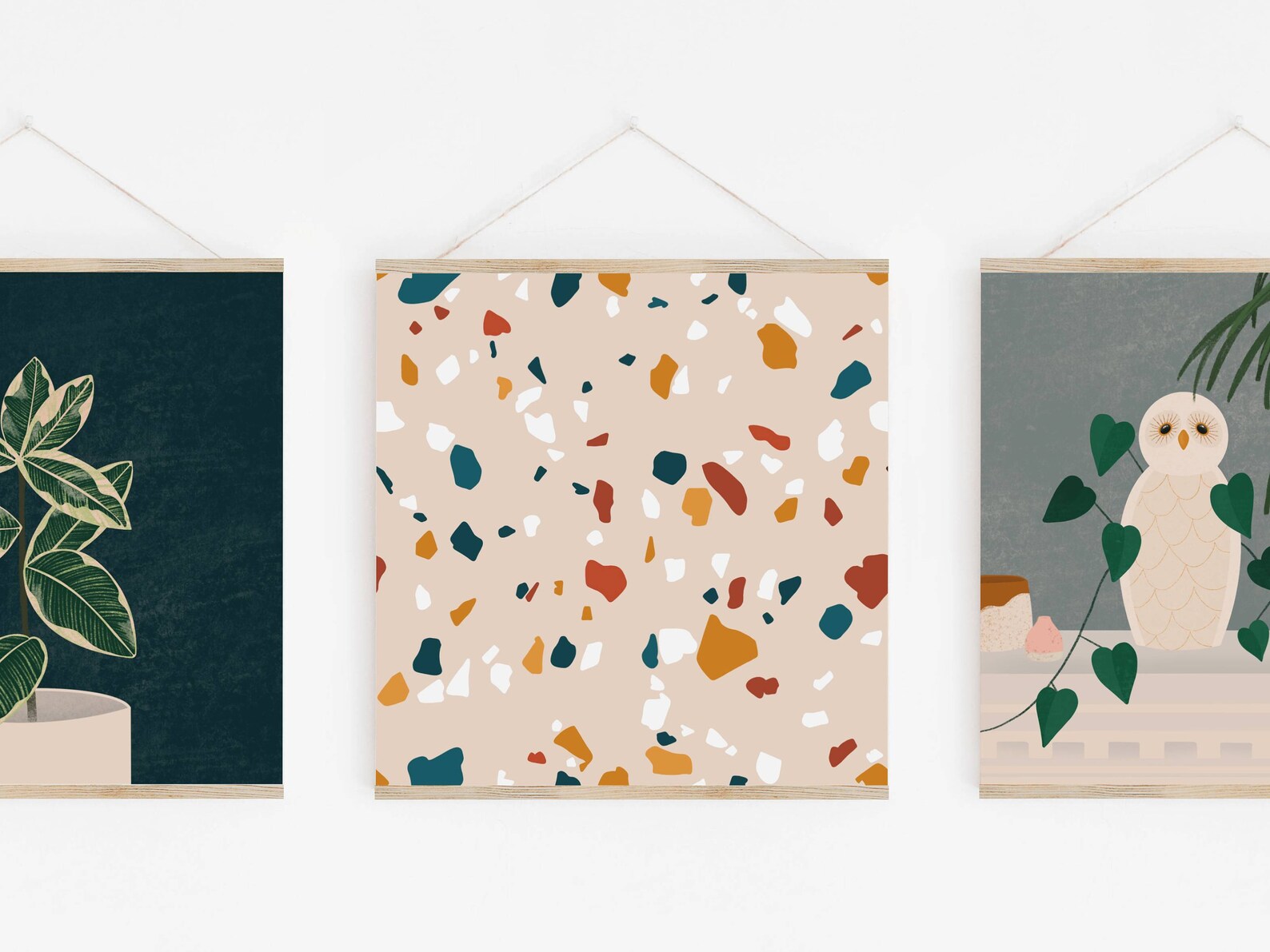 Terrazzo Pattern Print Terrazzo Tile Illustration Printable - Etsy