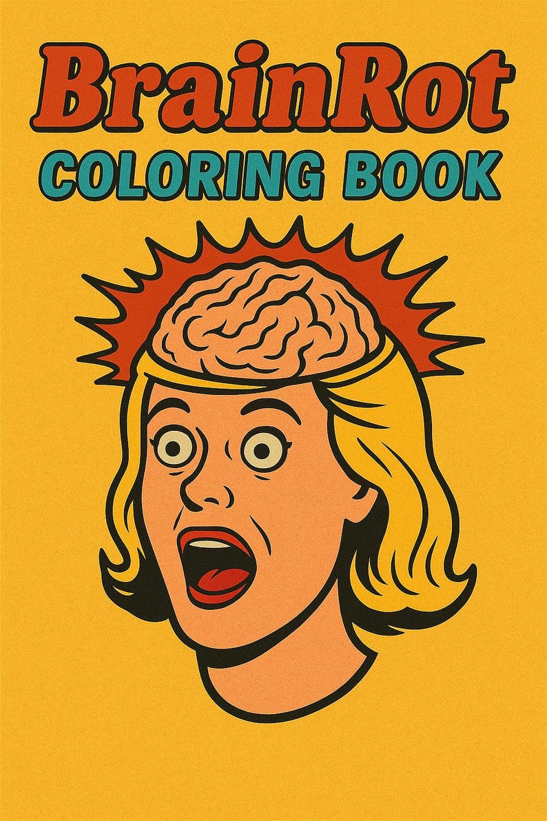 Brainrot - Coloring Book - Etsy