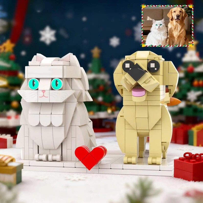 Custom Brick Family Portrait: Personalized Building Block Figures With ...