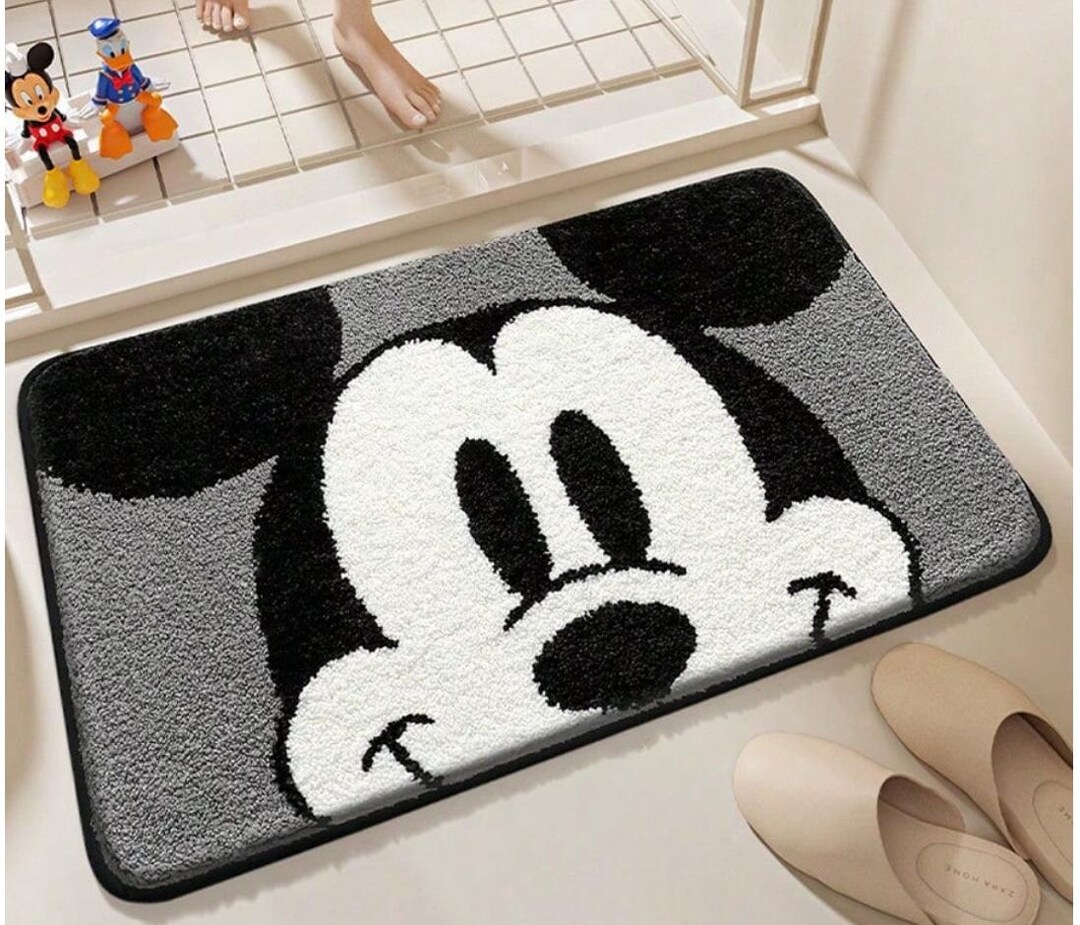 1pc Mickey Mouse Door Mat - Cute Cartoon Room Mat, Bathroom, Kitchen ...