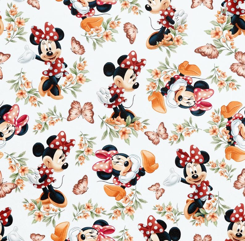 Mickey Mouse and the Butterfly Faux Leather Sheets,11.8”x7.8"/19"x51 ...