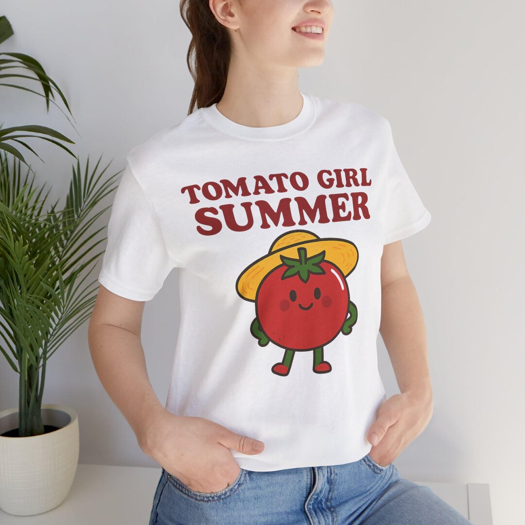 Tomato Girl Summer Png, Tomato Graphic Tee, Cute Gardening Shirt ...