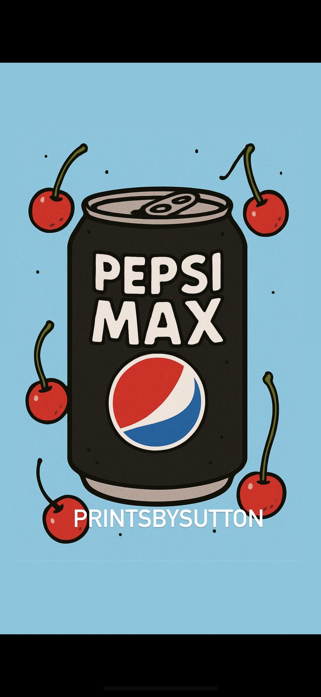 Cherry Pepsi Max Wall Art - Etsy