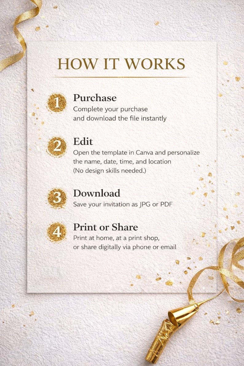 Valentine’s Day Dinner Party Invitation,romantic Red & Gold Canva ...