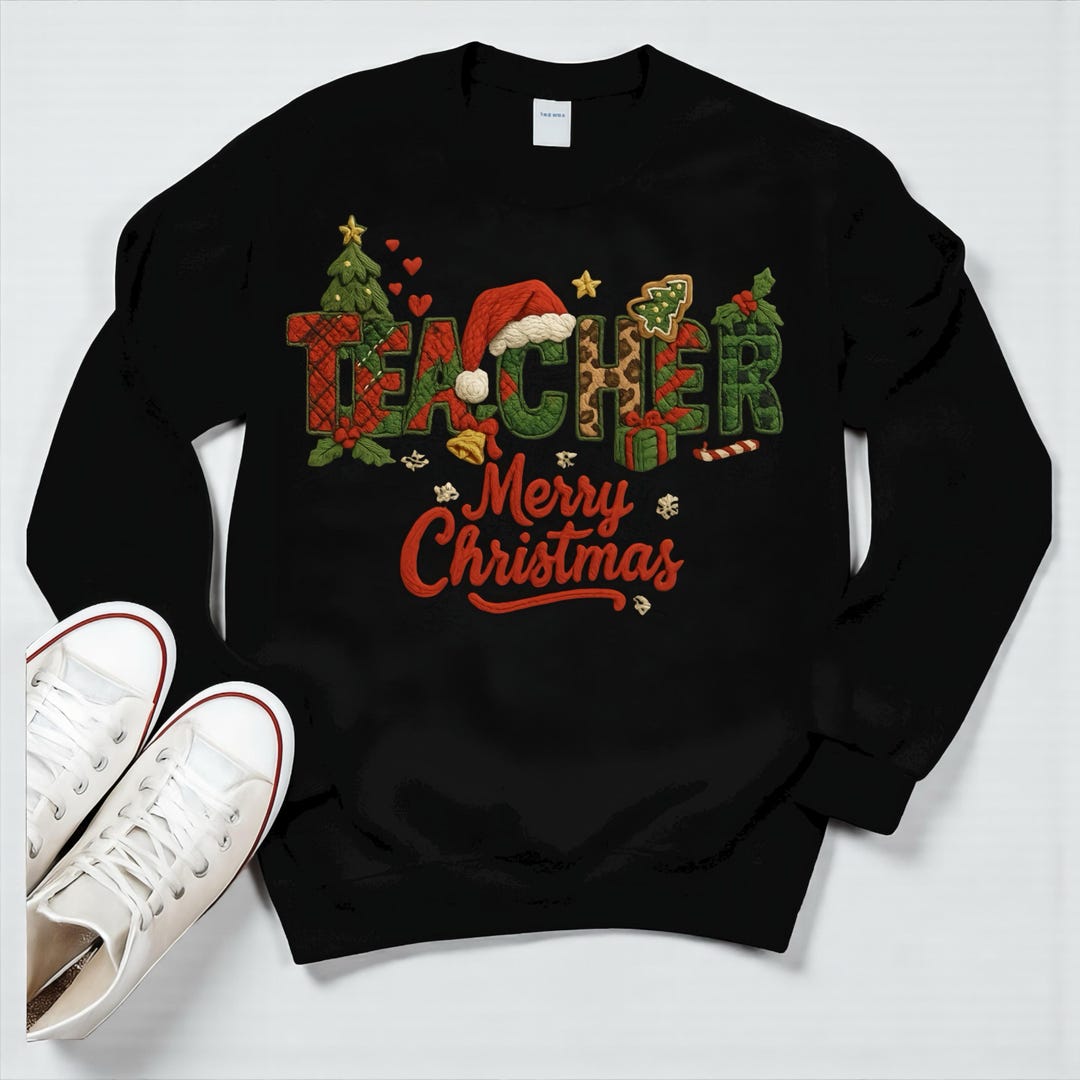 Teacher Christmas Sweater: Elegant Cozy Gift for Educators - Etsy