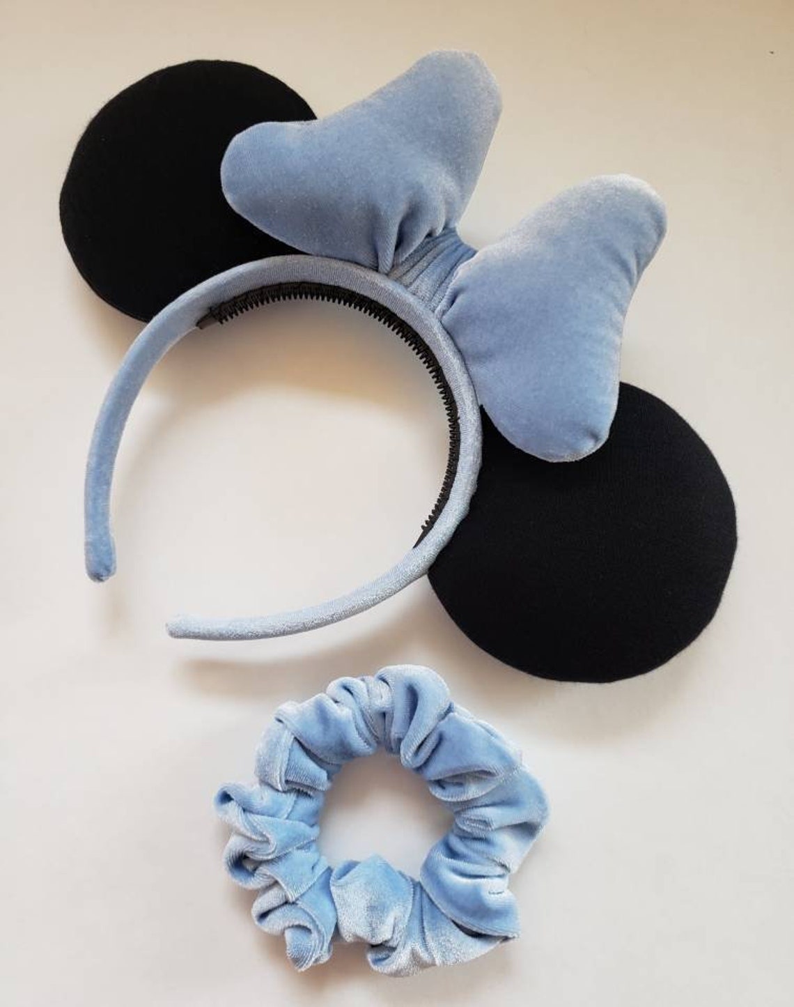 Light Blue Velvet Mouse Ears Headband Mouse Ears Headband - Etsy