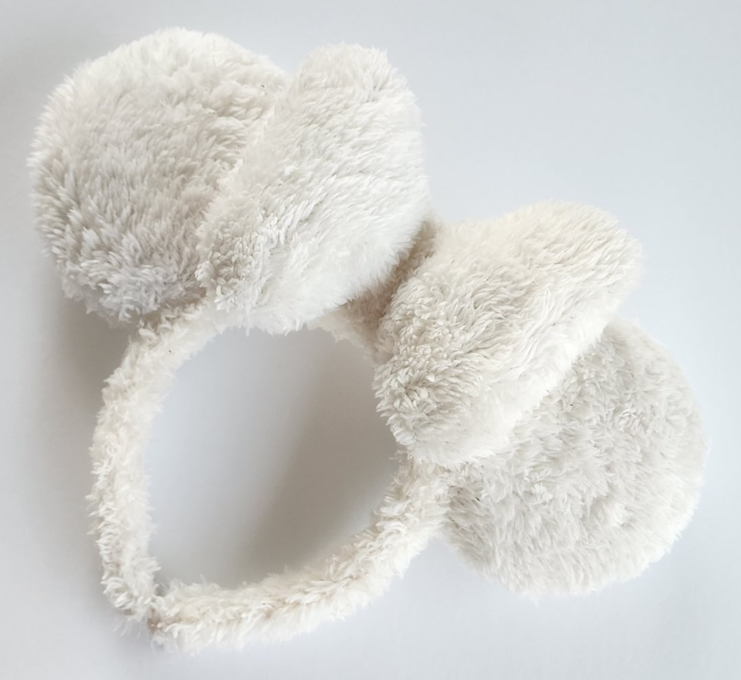 Soft Sherpa Faux Fur Ivory Mouse Ears | off White Mouse Ears - Etsy