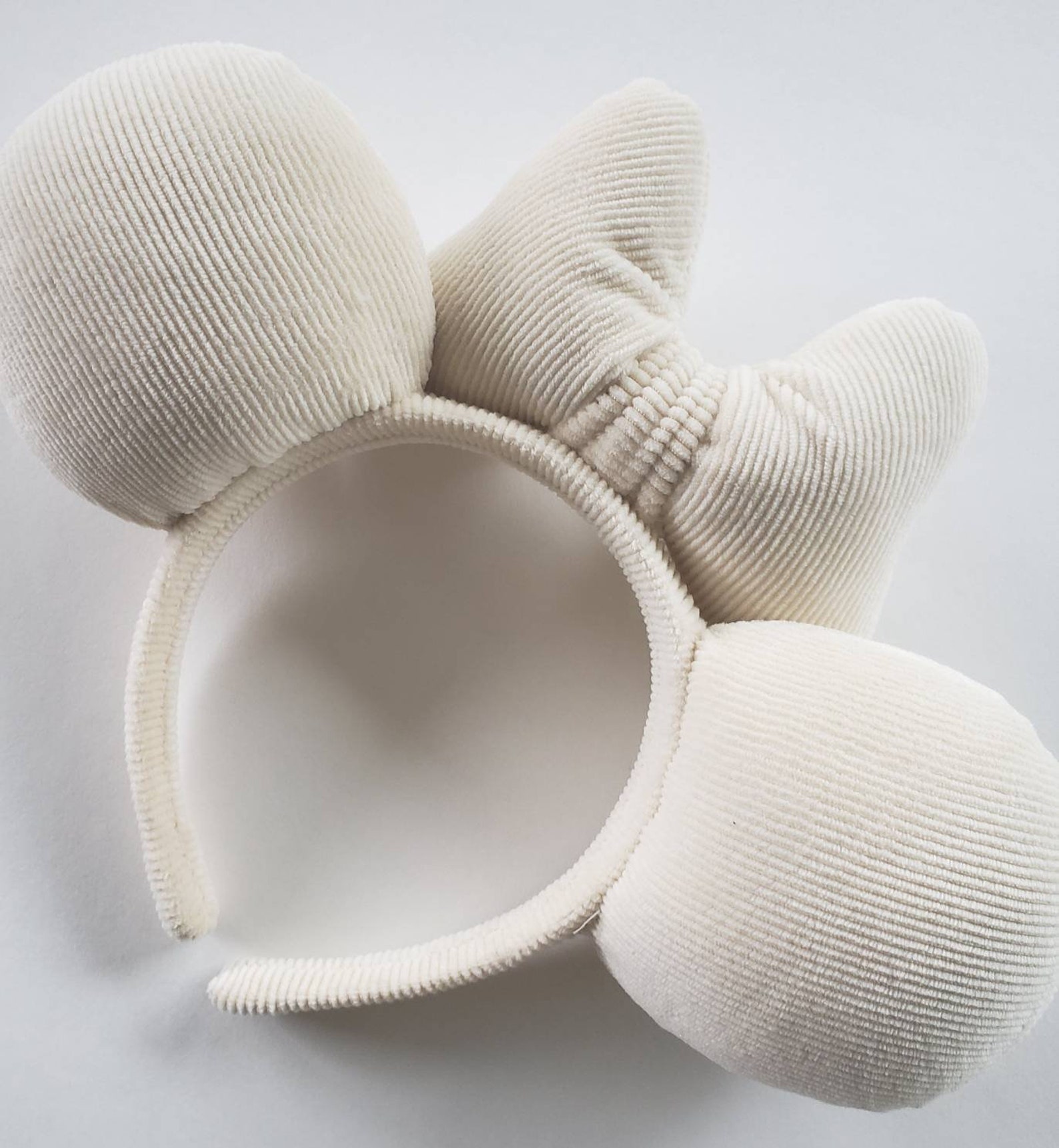 Soft Ivory Corduroy Mouse Ears off White Mouse Ears | Etsy
