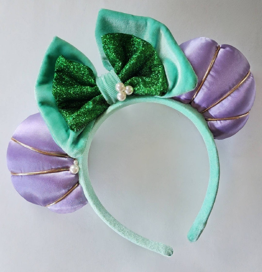 Under the Sea Mermaid Mouse Ears | Purple Seashell Mouse Ears With ...