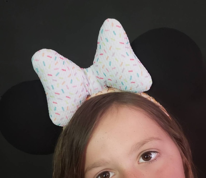 Ice Cream Cone With Sprinkles Mouse Ears Headband Pink - Etsy