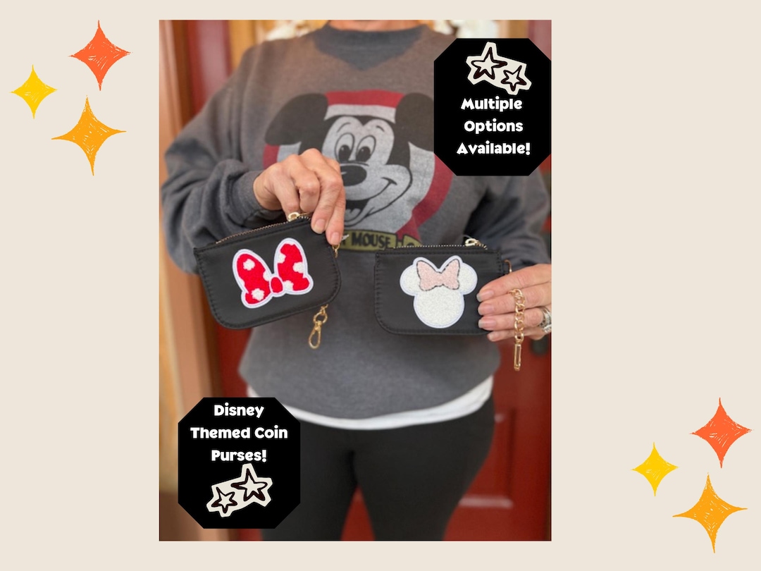 Nylon Lululemon Dupe Magical Disney Minnie Coin Purse| Wallet | Card ...
