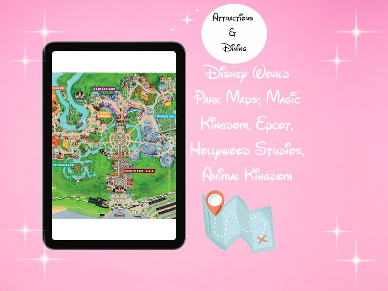 WDW Park Maps: Magic Kingdom, Epcot, Hollywood Studios, Animal Kingdom ...