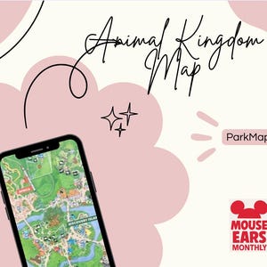 Animal Kingdom Map Brochure April 2025 - Etsy