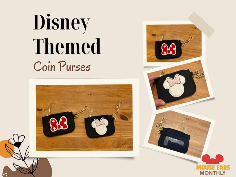 Nylon Lululemon Dupe Magical Disney Minnie Coin Purse| Wallet | Card ...