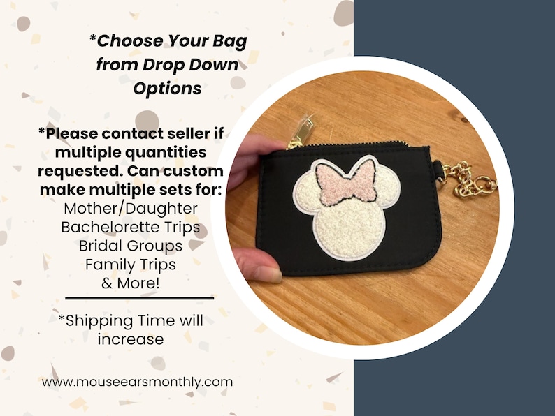Nylon Lululemon Dupe Magical Disney Minnie Coin Purse| Wallet | Card ...