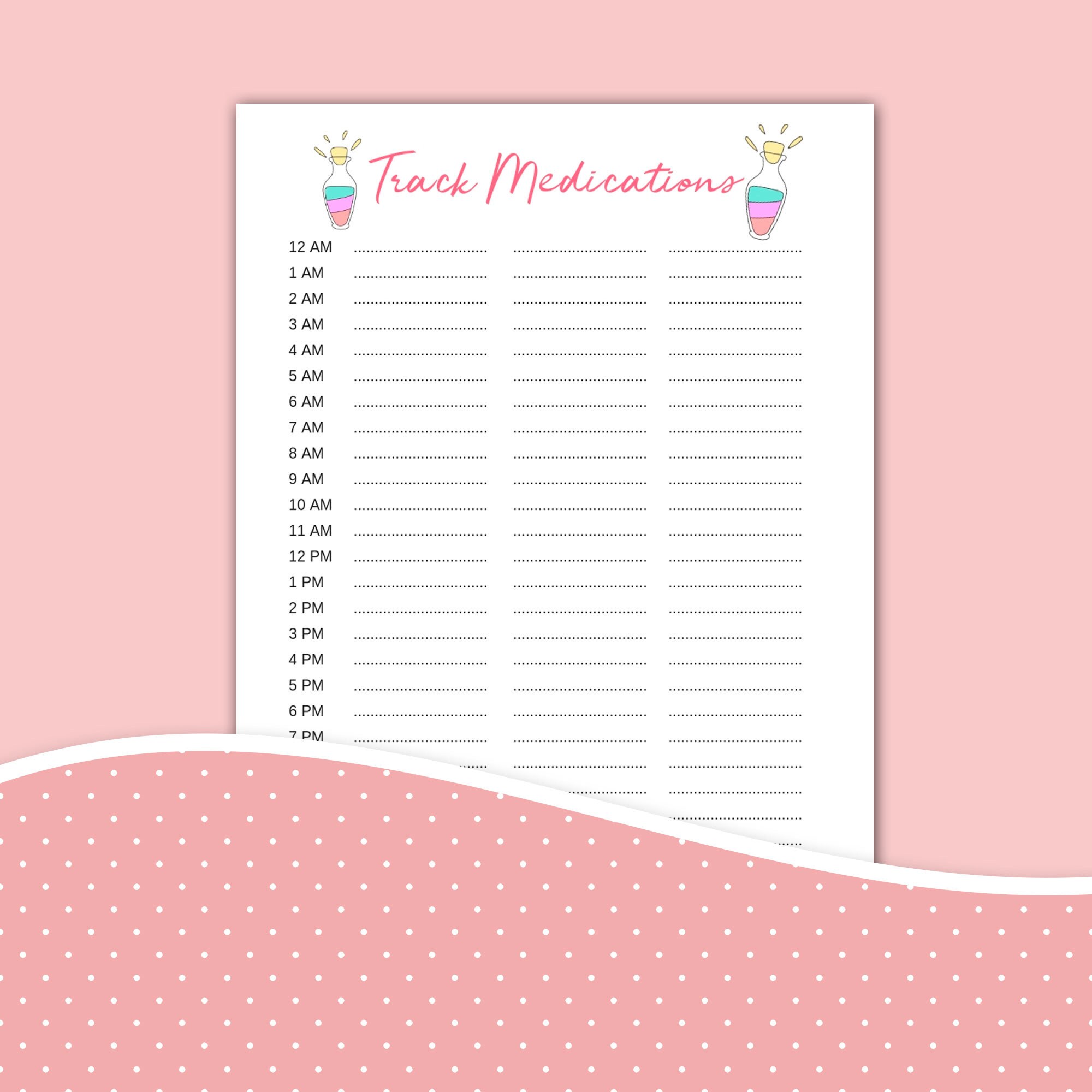 School Sick Day Tracker, Symptom and Medication Tracker, Sick Day ...