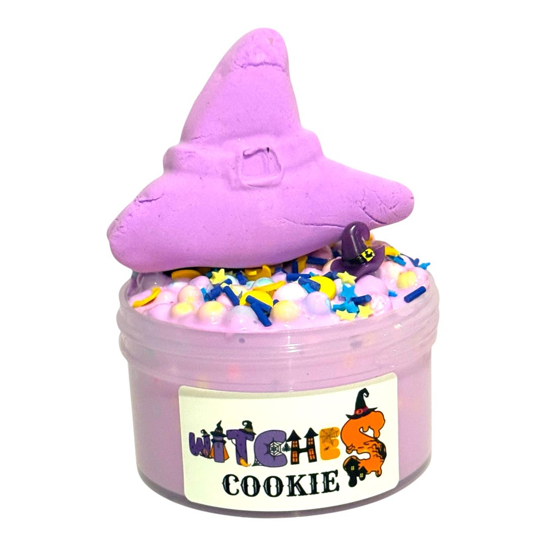Witches Cookies Floam Slime: Halloween Crunchy Toy - Etsy