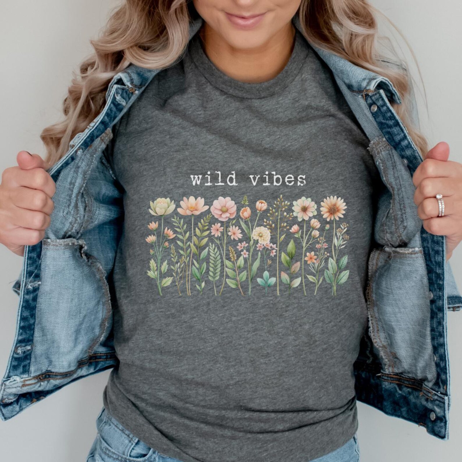 Wildflower Cottagecore T-shirt, Floral Graphic Tee - Etsy