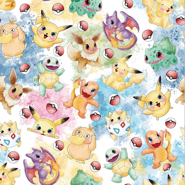 Pokémons Fabric - Etsy