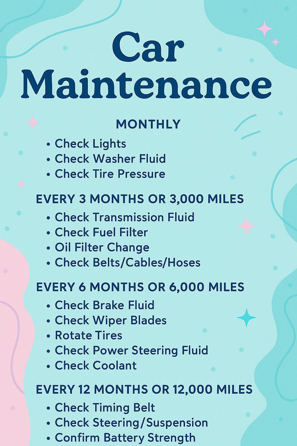 Printable Car Maintenance Log - Etsy