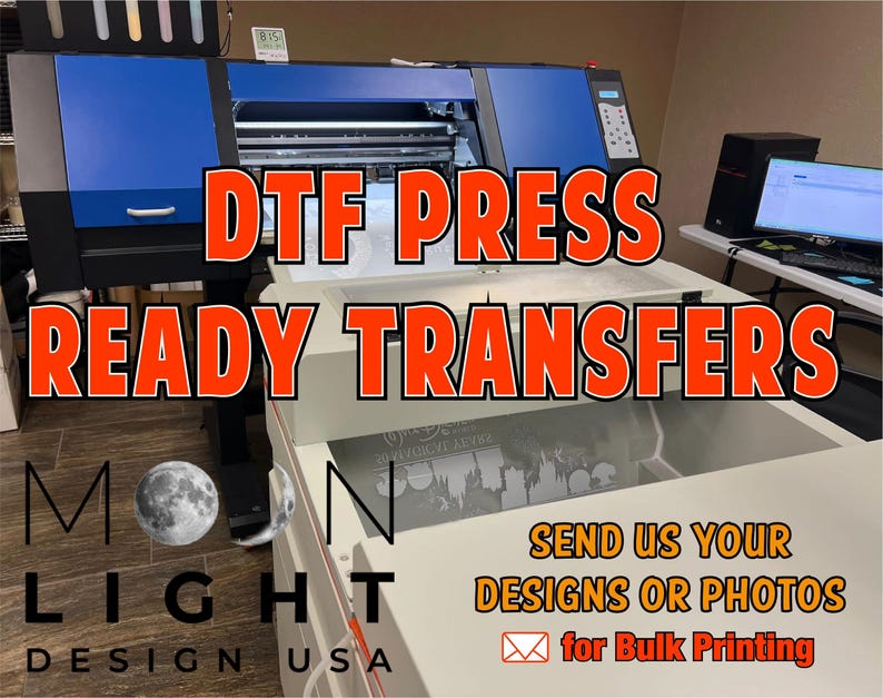 Custom DTF Transfer Ready for Press, Direct to Film Transfer,dtf Print ...