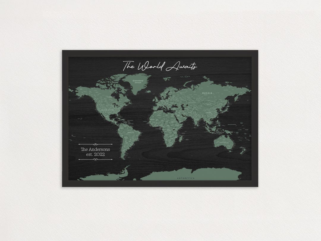 Build Your Own Map - Fully Customizable - Magnetic Travel Maps - Push ...