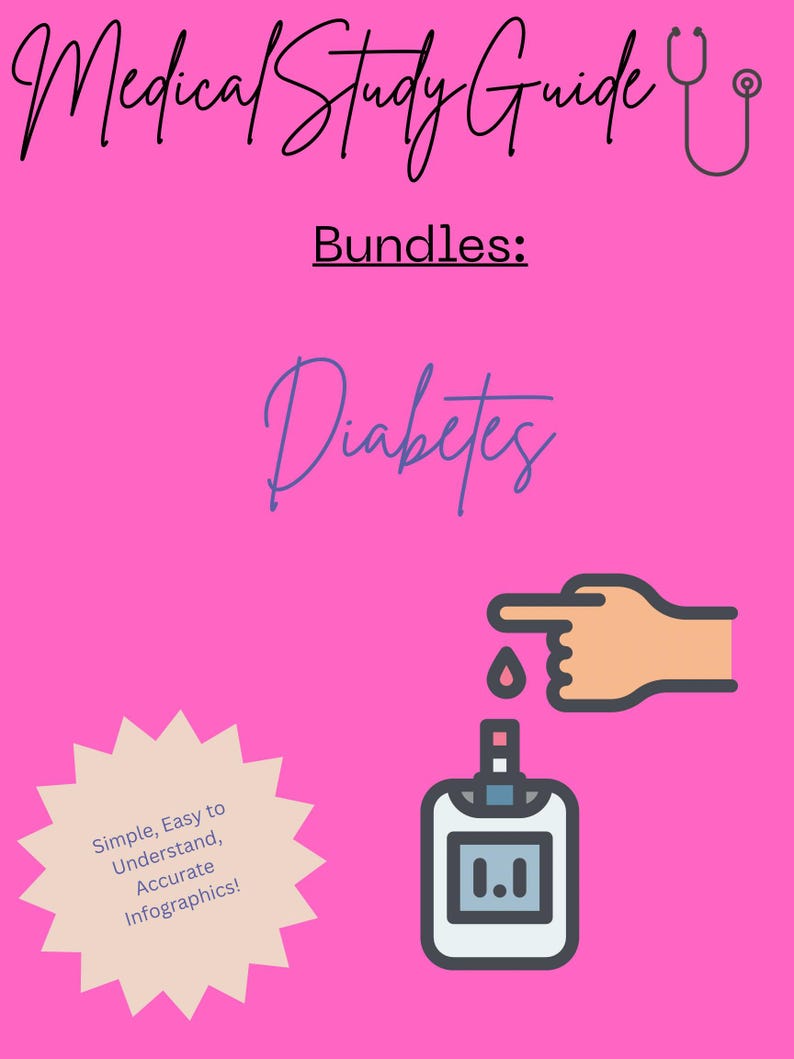 Type 2 Diabetes Infographics Bundle | Diabetes Studyguide for Nurses ...
