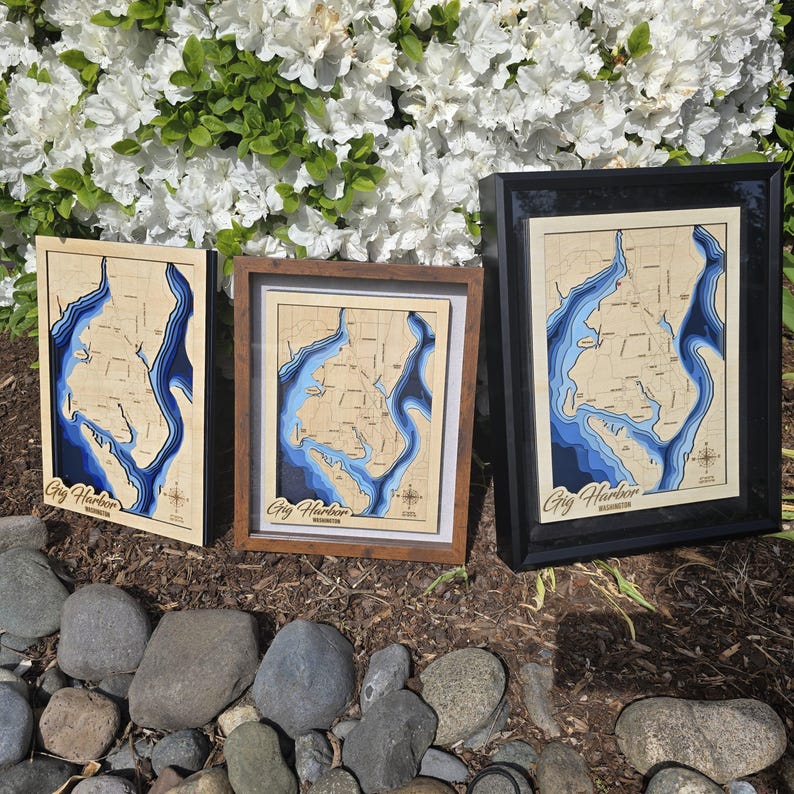 Laser Cut Layered PNW Map - Etsy