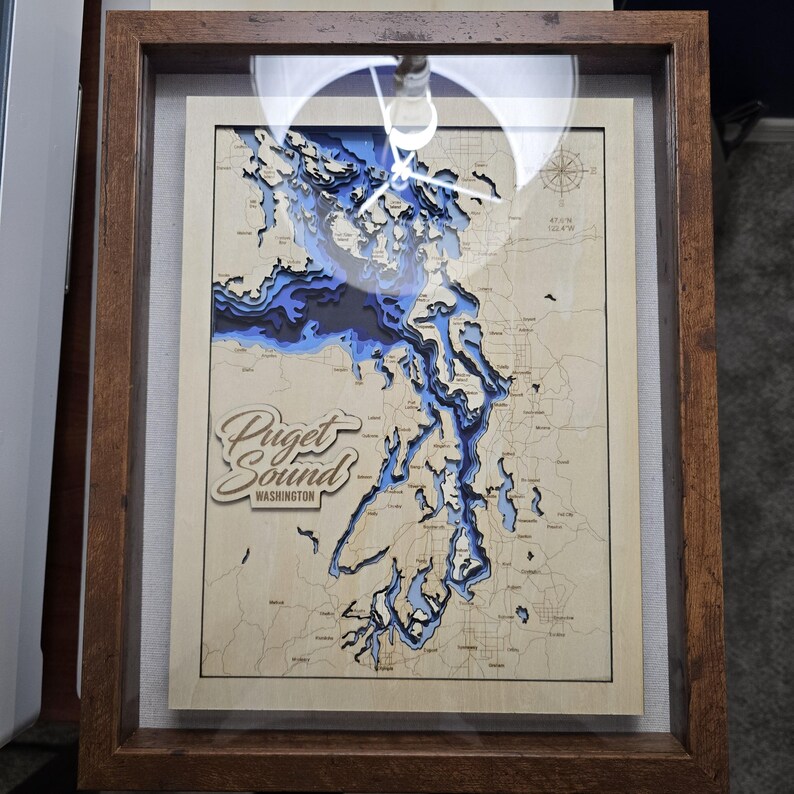 Laser Cut Layered PNW Map - Etsy
